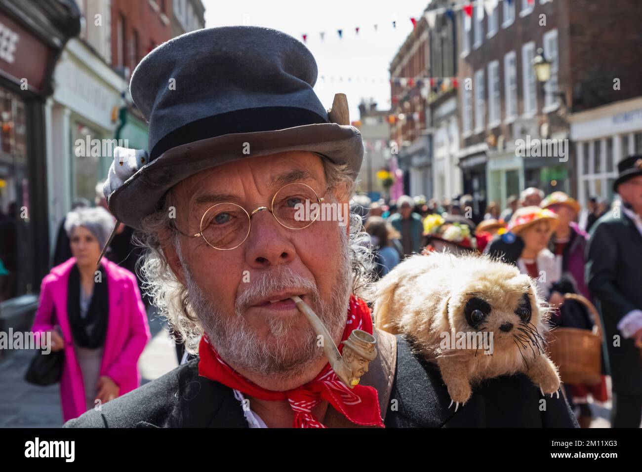 England, Kent, Rochester, Character at The Annual Sweeps Festival Stock ...