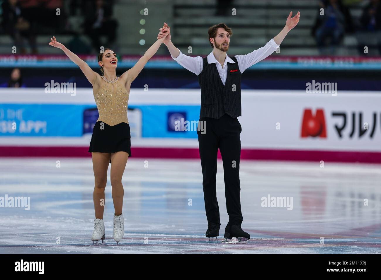 Sara Conti and Niccolo Macii of Italy competes during DAY1 - PAIRS S.P ...