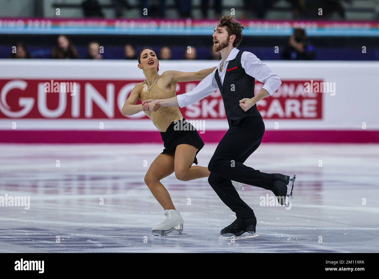 Sara Conti and Niccolo Macii of Italy competes during DAY1 - PAIRS S.P ...