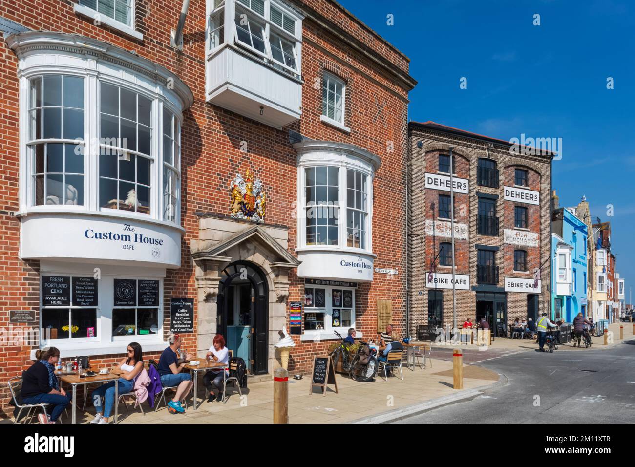 England, Dorset, Weymouth, Weymouth Harbour, Custom House Quay ...