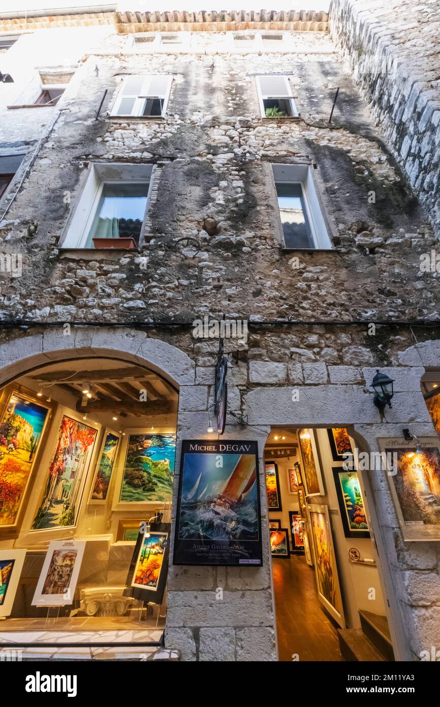 France, French Riviera, Cote d'Azur, St.Paul de Vence, Art Gallery ...