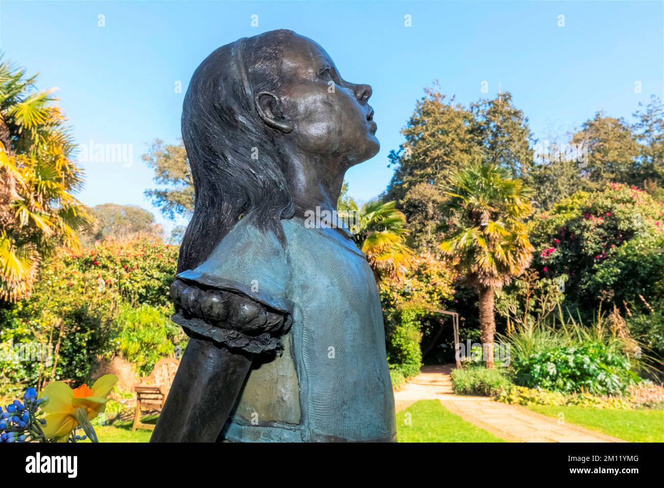 England, Dorset, Abbotsbury, The Subtropical Gardens, Statue of Alice ...