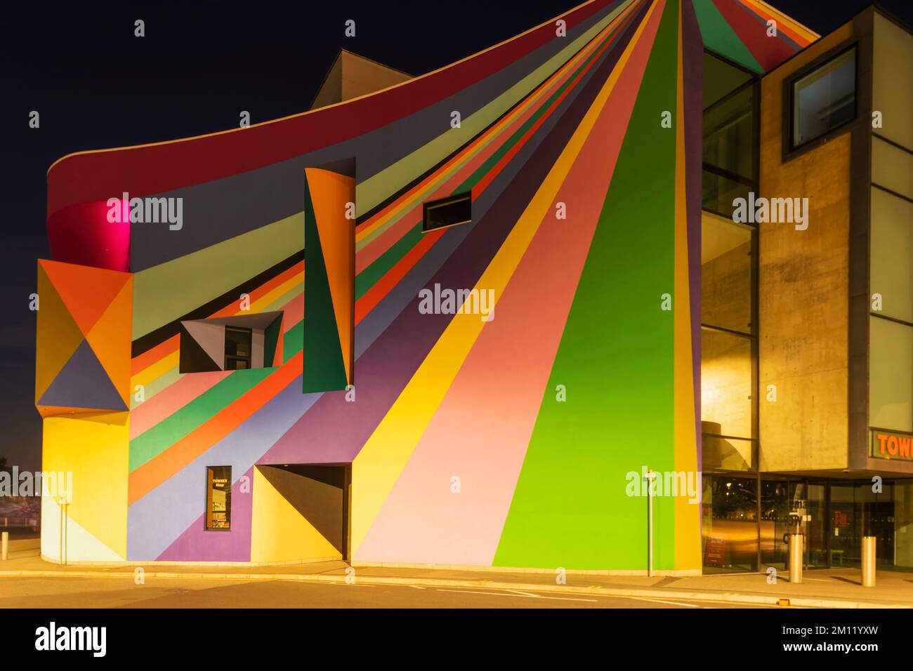 England, East Sussex, Eastbourne, Towner Art Gallery with Artwork by ...