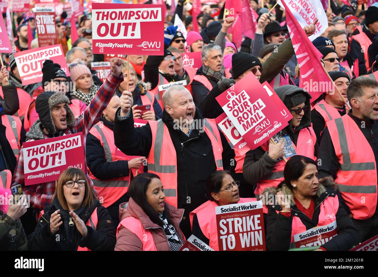 London, England, UK. 9th Dec, 2022. Stand By Your Post rally in ...