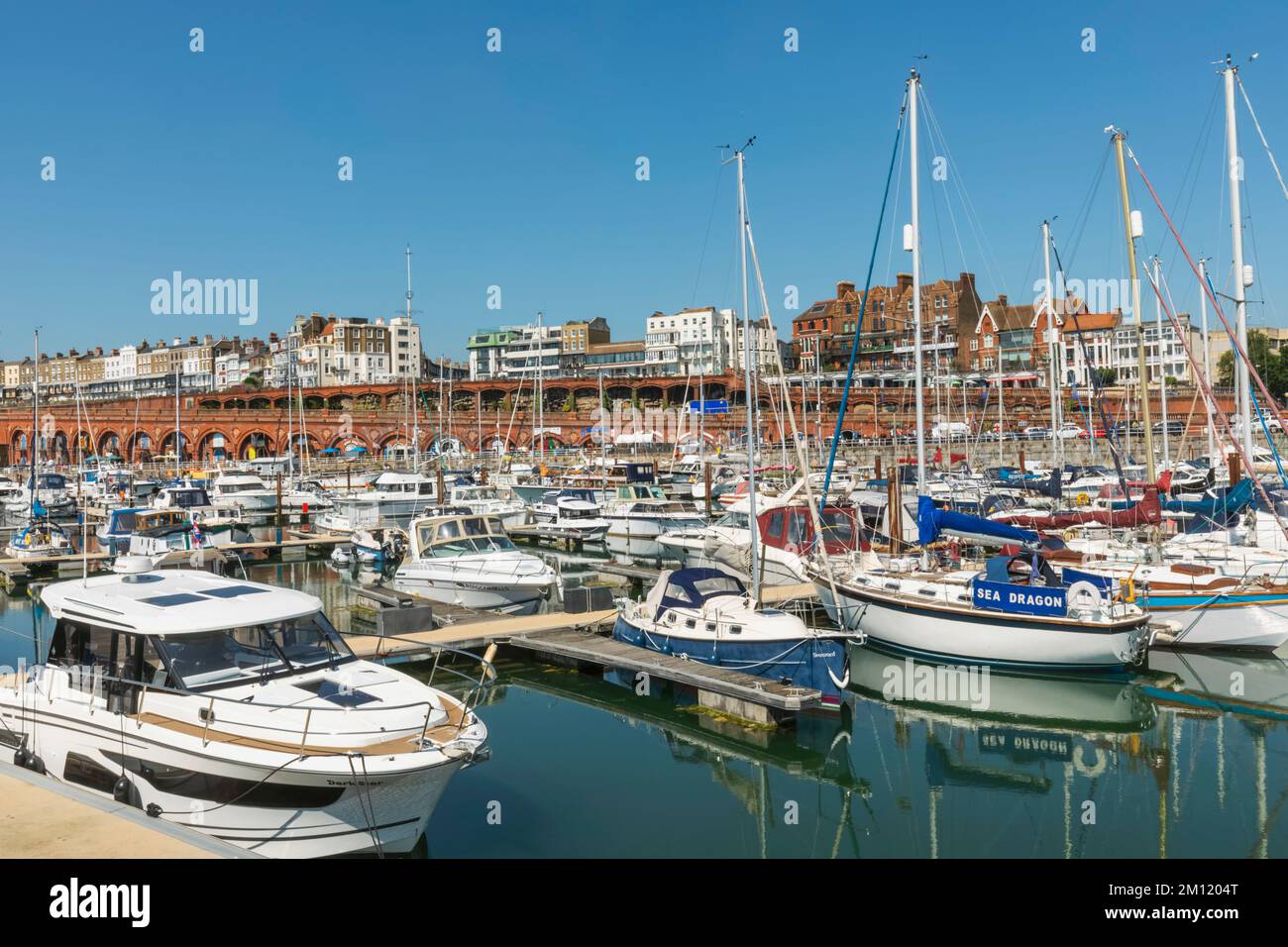 Ramsgate yacht marina and town skyline hi-res stock photography and ...