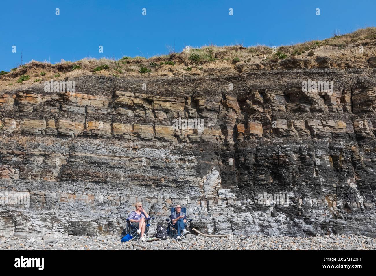 England, Dorset, Isle of Purbeck, Kimmeridge Bay Jurassic Coast World ...