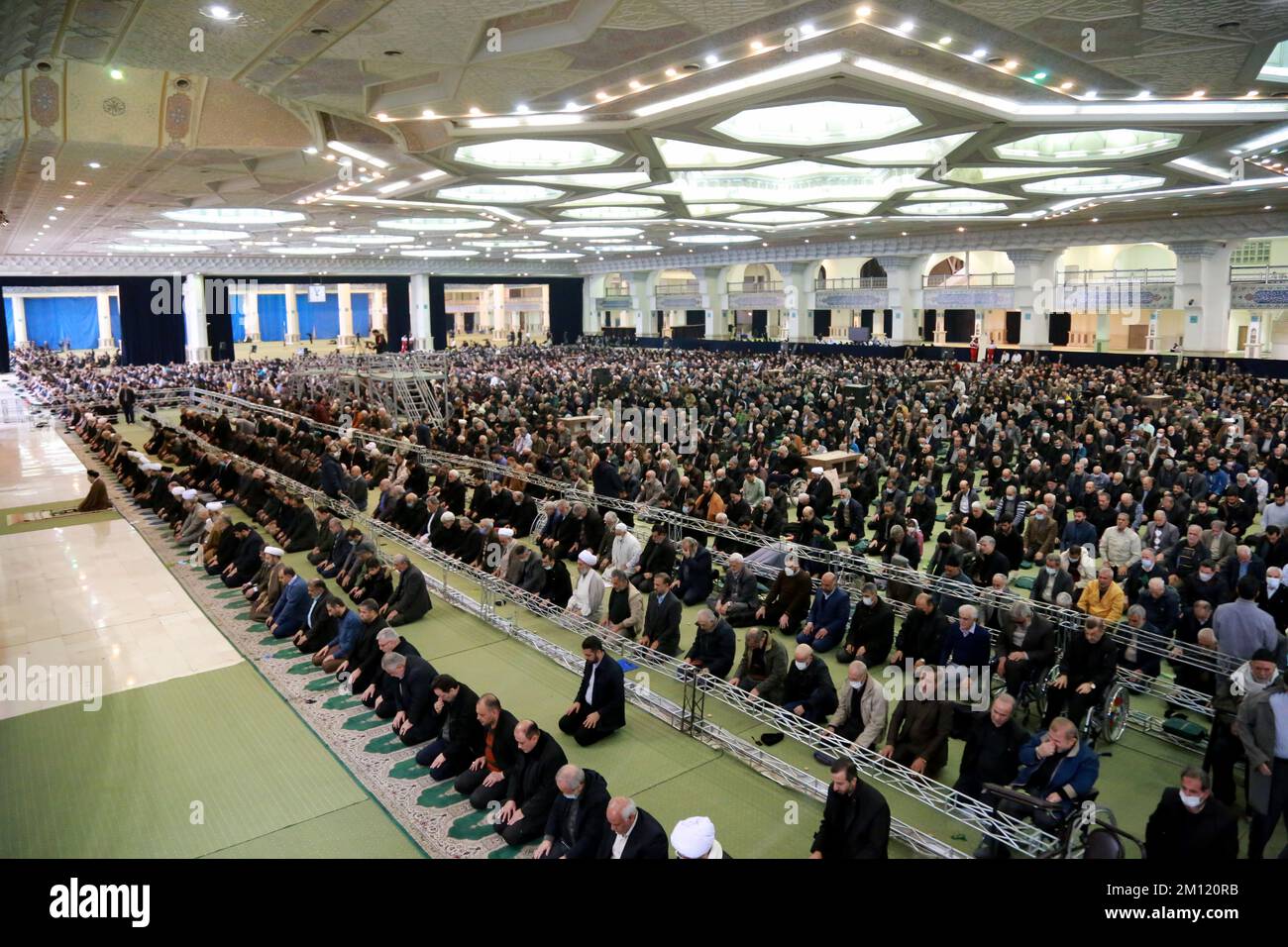 Tehran, Tehran, Iran. 9th Dec, 2022. Worshippers pray during the weekly ...