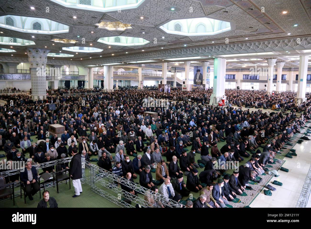 Tehran, Tehran, Iran. 9th Dec, 2022. Worshippers pray during the weekly ...
