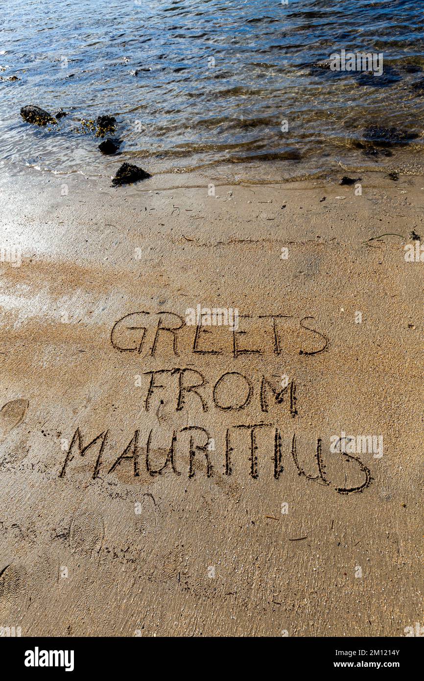 Greetings from mauritius hi-res stock photography and images - Alamy