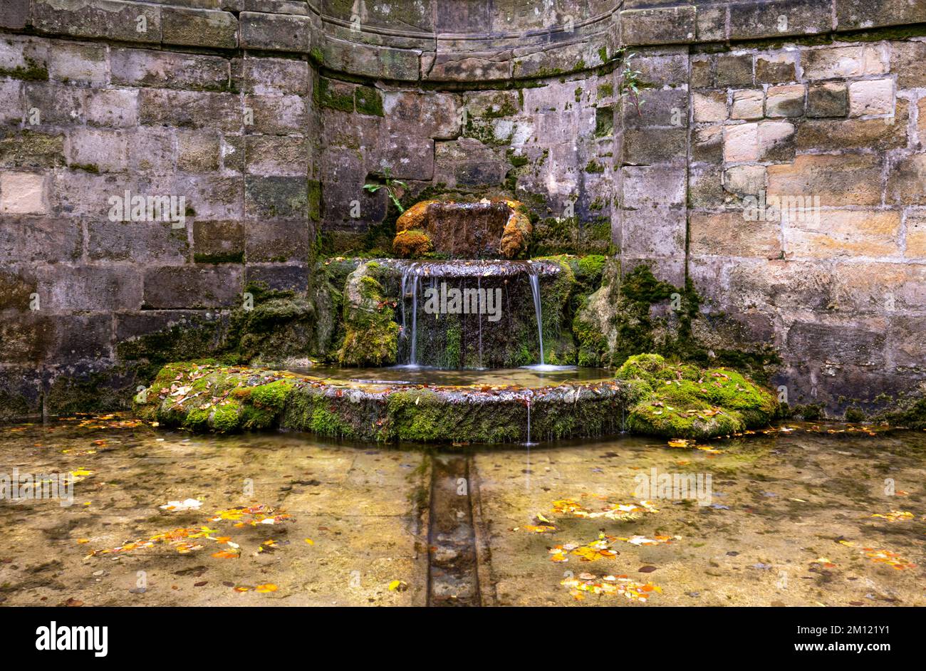 Sophienquelle, baroque spring complex in Grünsberg, Altdorf, Middle ...