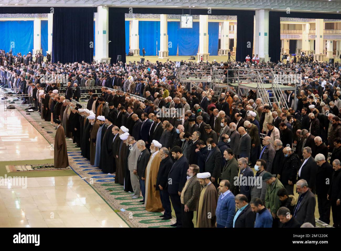 Tehran, Tehran, Iran. 9th Dec, 2022. Worshippers pray during the weekly ...