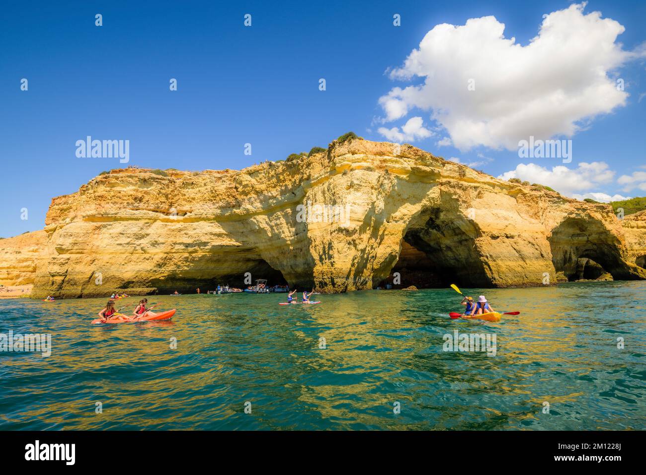 Benagil, the most famous cave of the Algarve, Faro district, Portugal ...