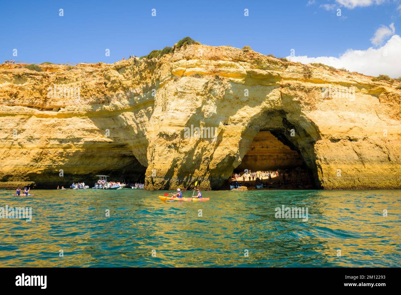 Benagil, the most famous cave of the Algarve, Faro district, Portugal ...