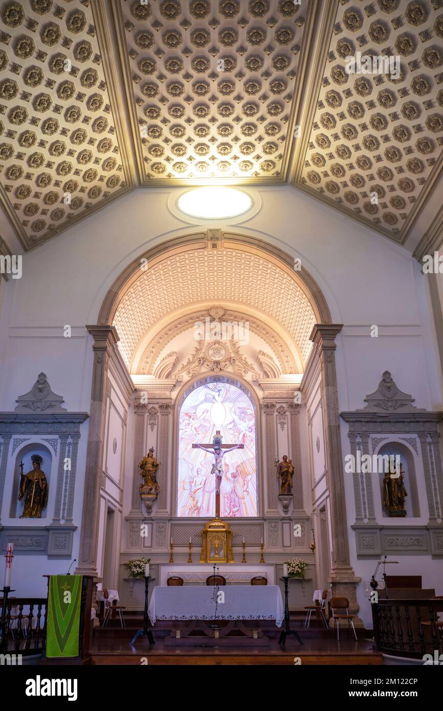 Interior view of the Church of St. Mary Igreja de Santa Maria, Lagos ...