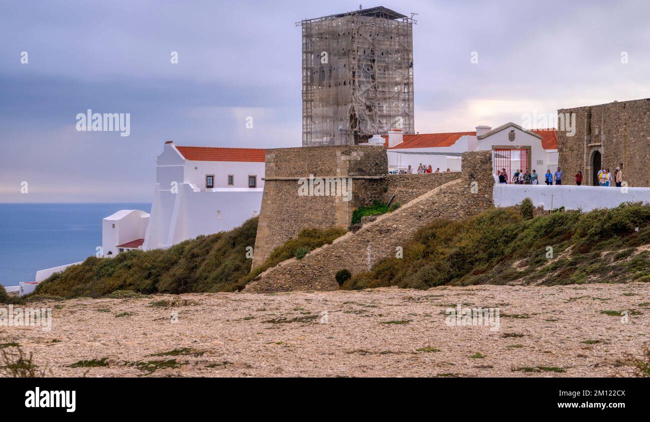 Renovation of the lighthouse at Cape St. Vincent (Cabo de Sao Vicente ...