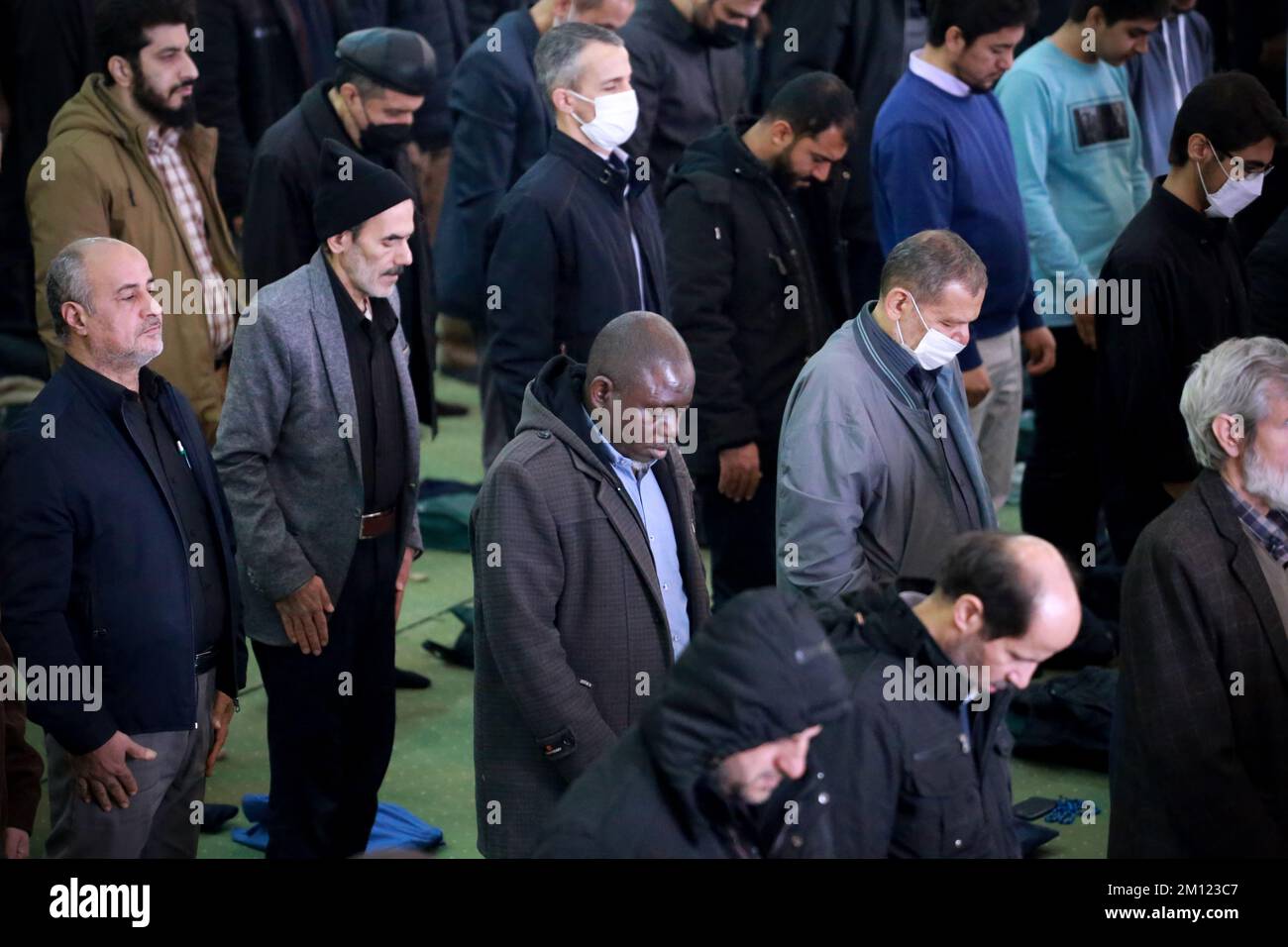 Tehran, Tehran, Iran. 9th Dec, 2022. Worshippers pray during the weekly ...