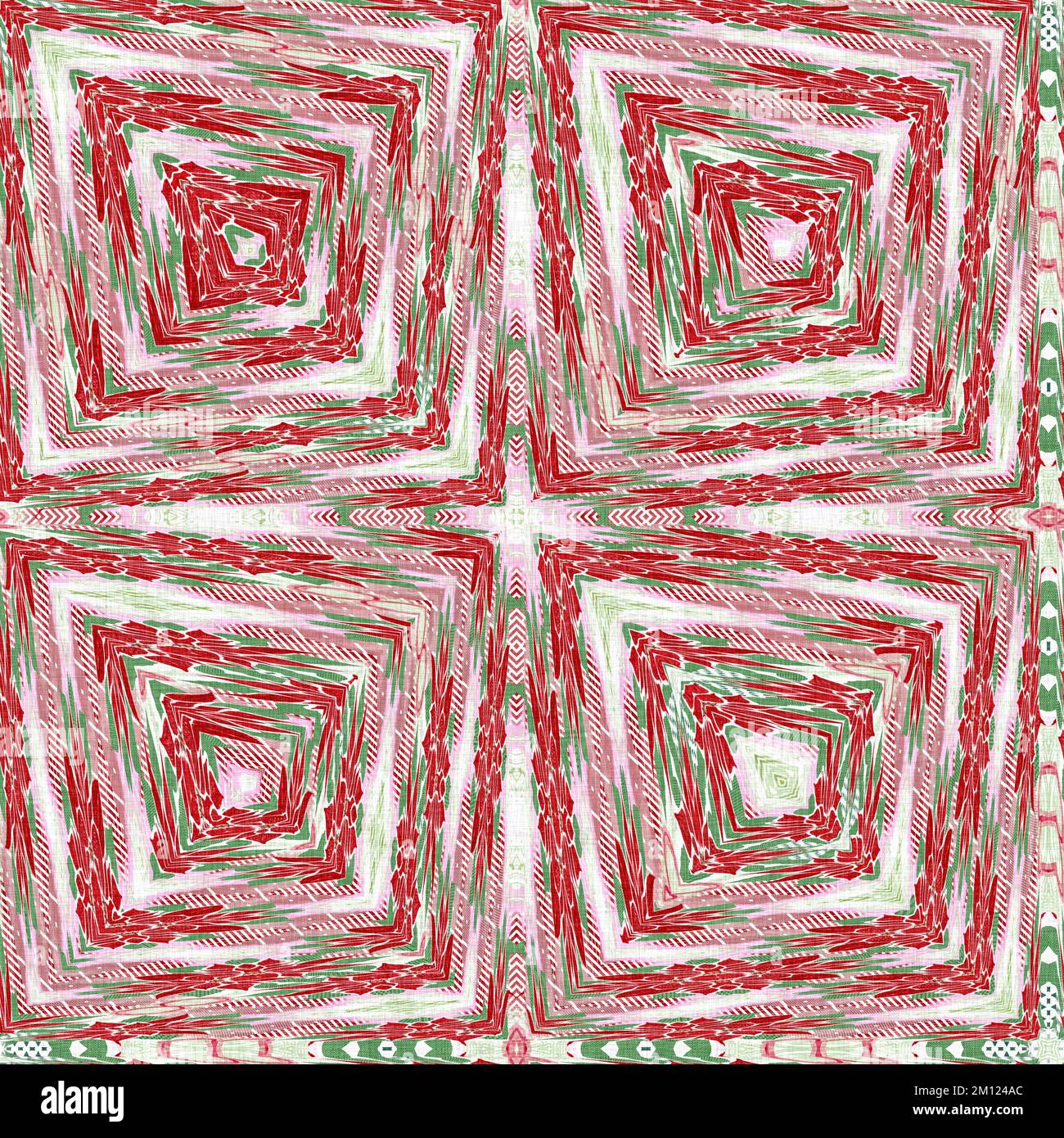 Christmas geometric gift wrap pattern. Contemporary holiday quilt with ...