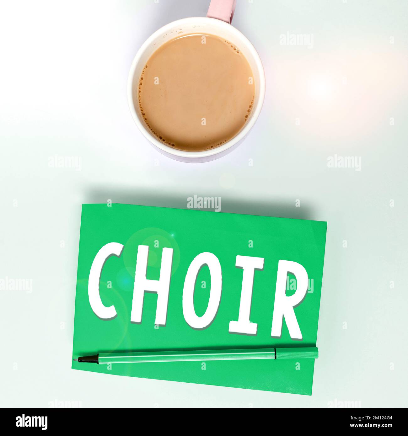 Text caption presenting Choir. Word for a group organized to perform ...