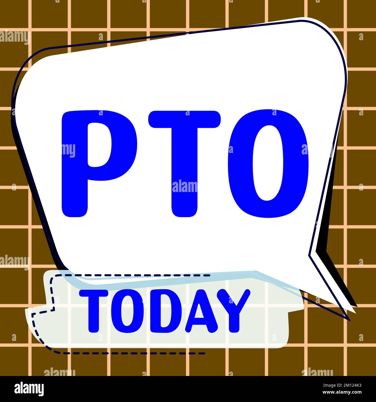 Hand writing sign Pto. Business overview Employer grants compensation ...