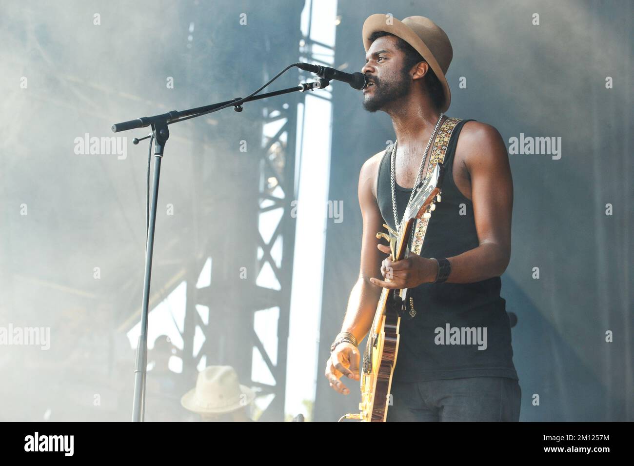 Austin City Limits - Gary Clark Jr in concert Stock Photo - Alamy