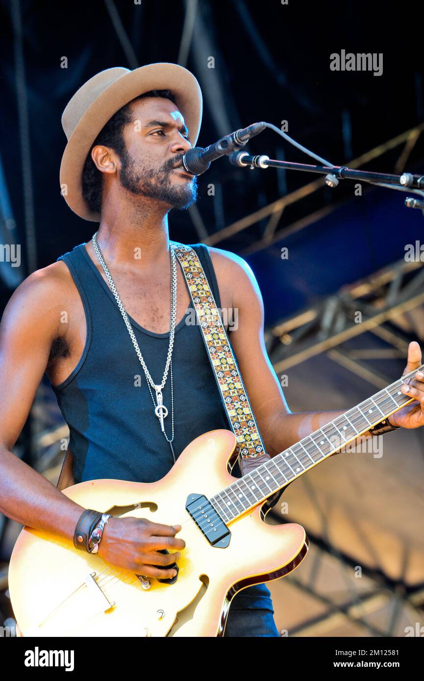 Austin City Limits - Gary Clark Jr in concert Stock Photo - Alamy