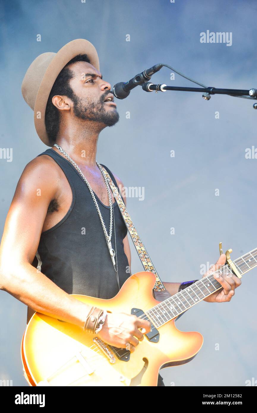 Austin City Limits - Gary Clark Jr in concert Stock Photo - Alamy