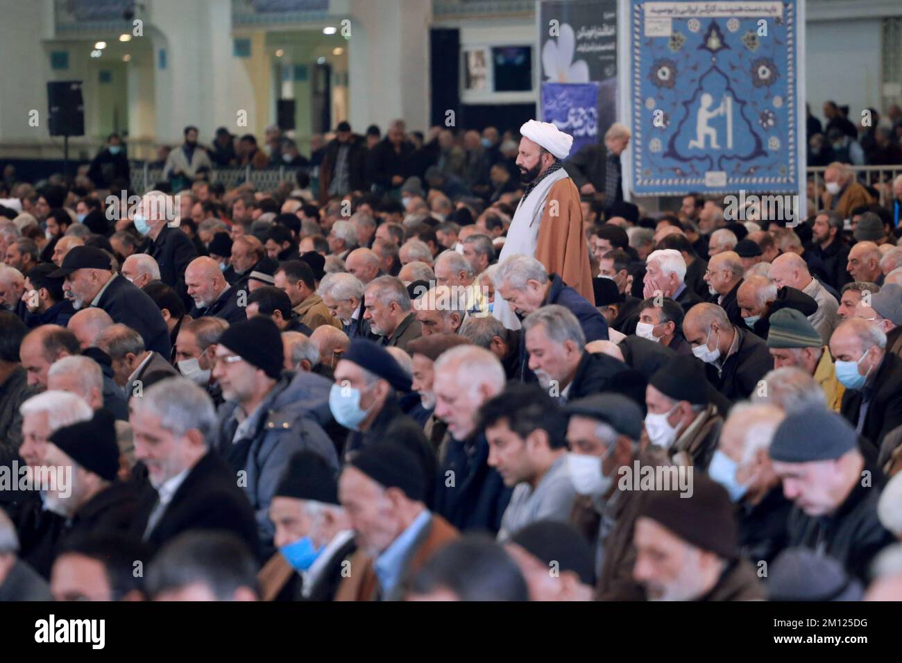 Tehran, Tehran, Iran. 9th Dec, 2022. Worshippers pray during the weekly ...