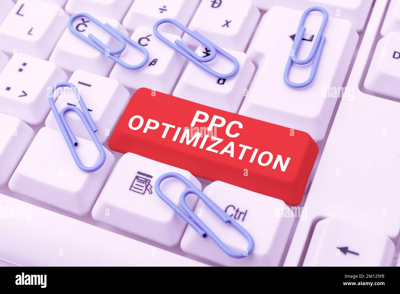 Sign displaying Ppc Optimization. Concept meaning Enhancement of search ...