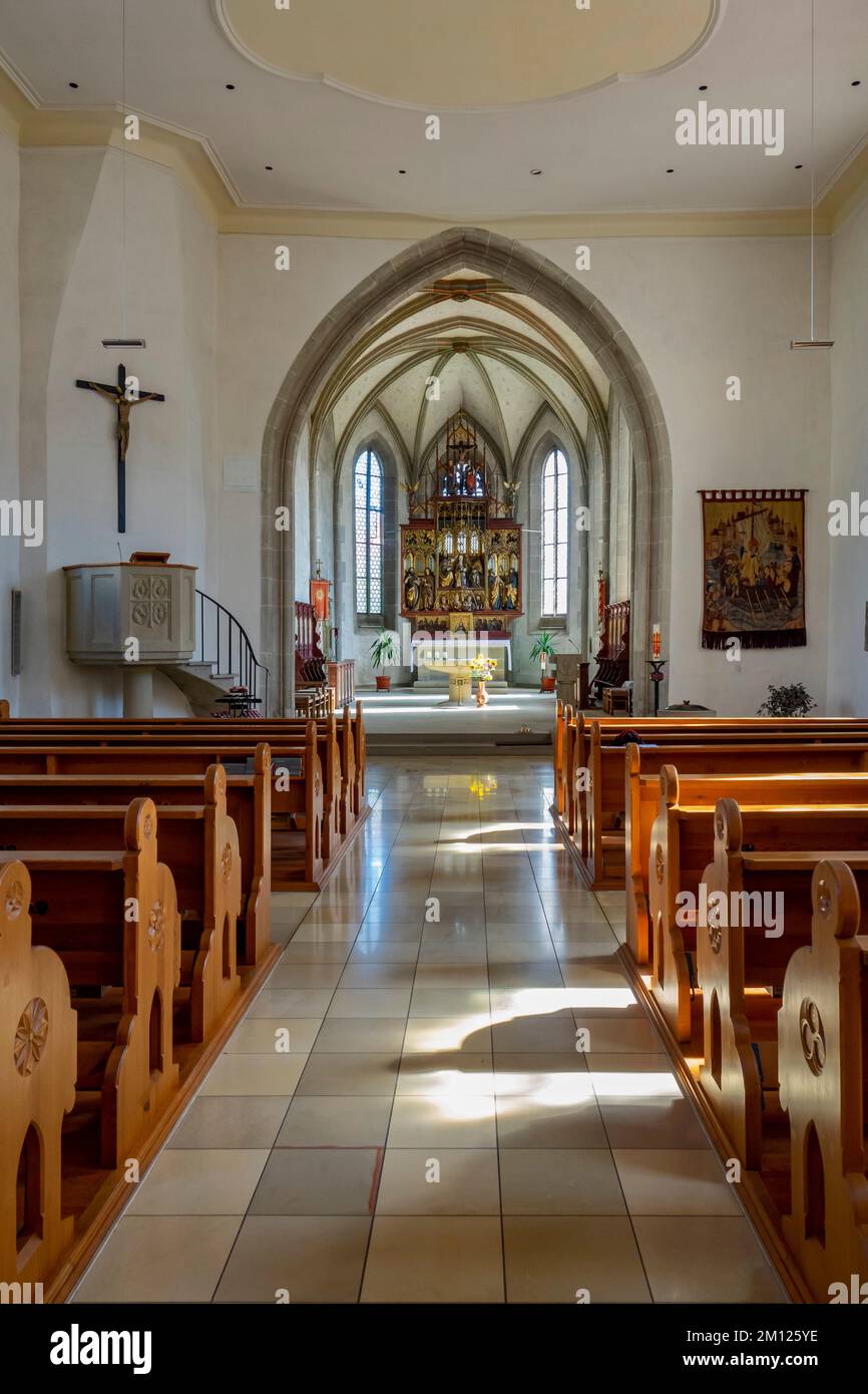 The altar of the church, St. Ursula in Oberndorf, is an important late ...