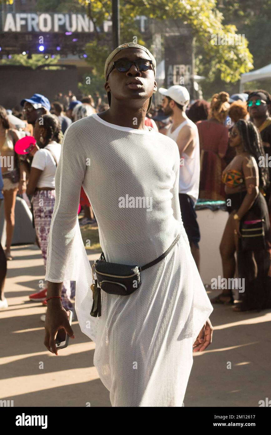 Afropunk Festival - Crowd Fashion Stock Photo - Alamy