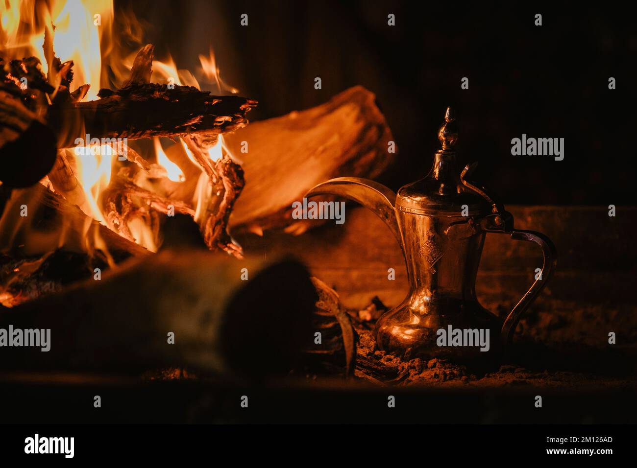 Saudi Arabia, Najran province, Najran, campfire, detail Stock Photo - Alamy