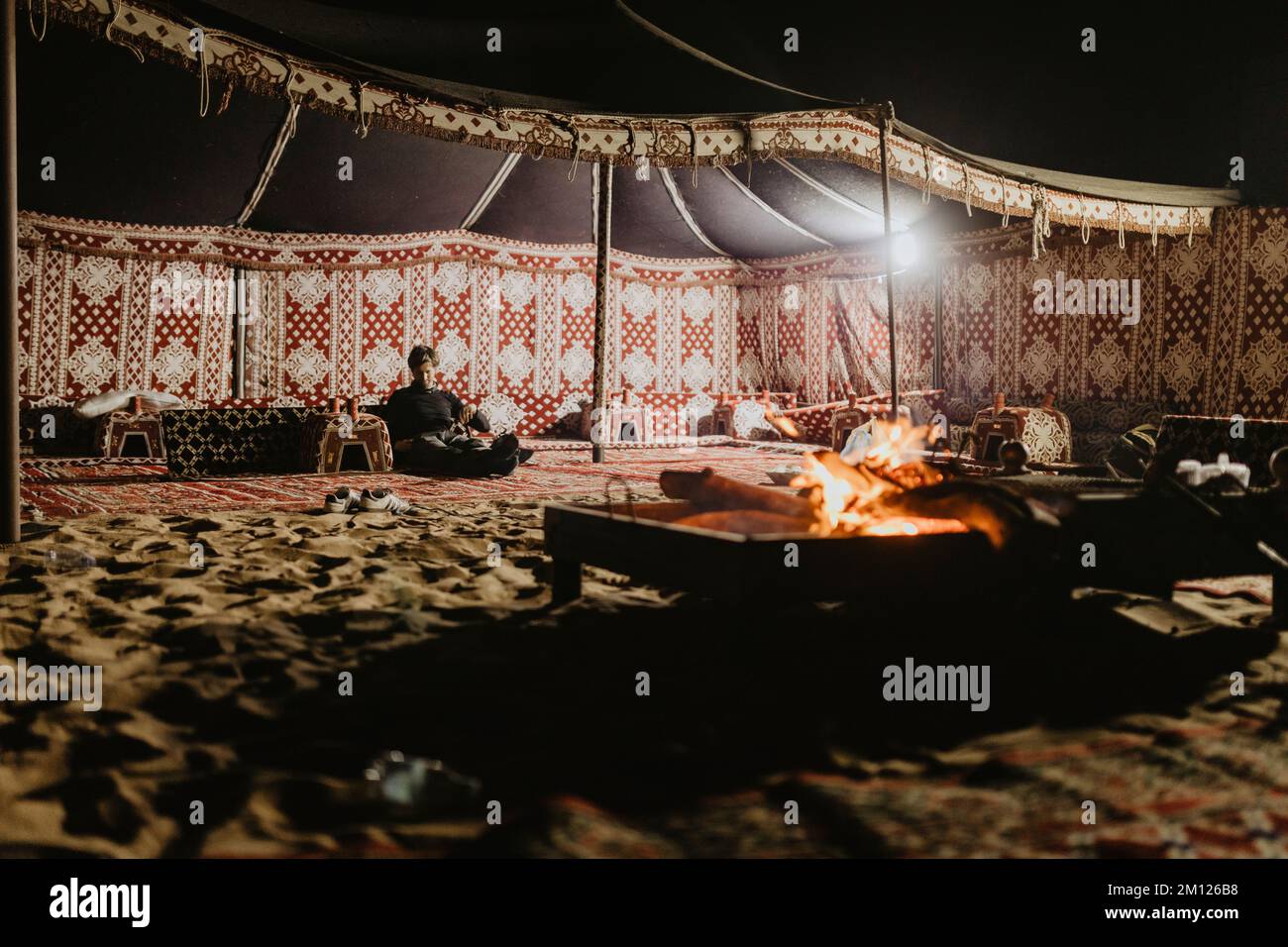 Saudi Arabia, Najran province, Najran, Bedouin, campfire Stock Photo ...