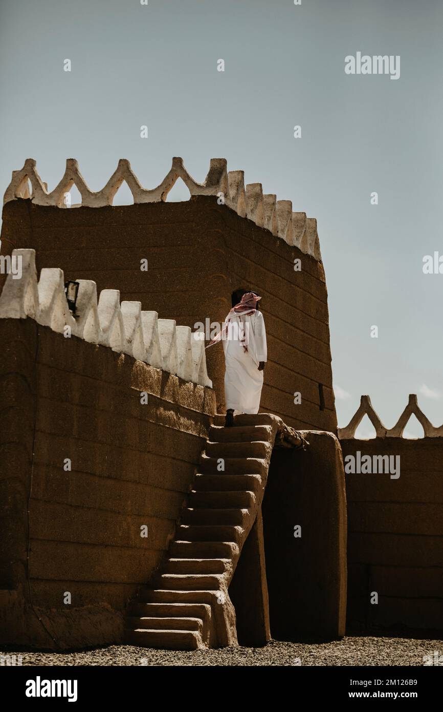 Saudi Arabia, Najran Province, Najran, building, stairs, Arab Stock ...