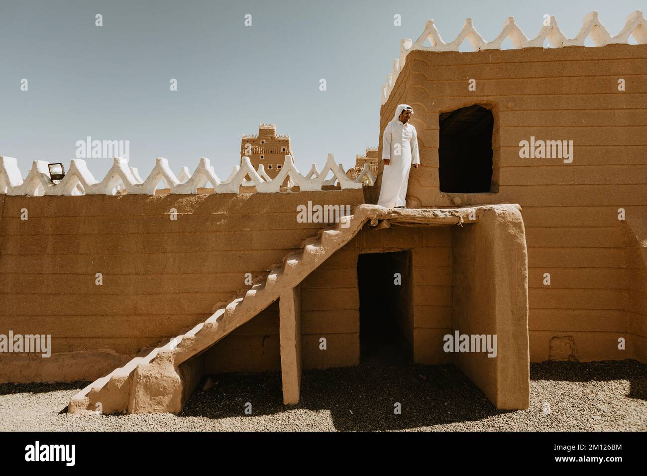 Saudi Arabia, Najran Province, Najran, building, stairs, Arab Stock ...