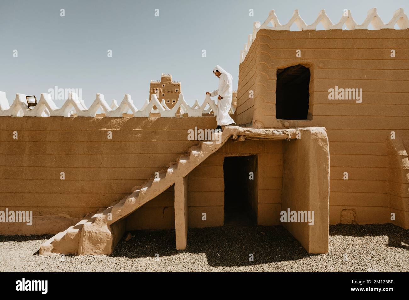 Saudi Arabia, Najran Province, Najran, building, stairs, Arab Stock ...