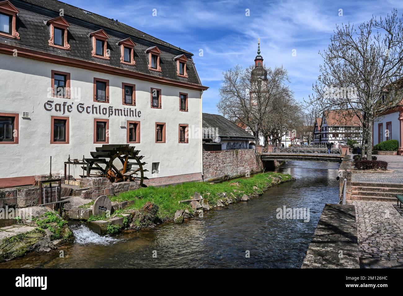Erbach, Odenwaldkreis, Hesse, Germany, back of the former castle mill ...