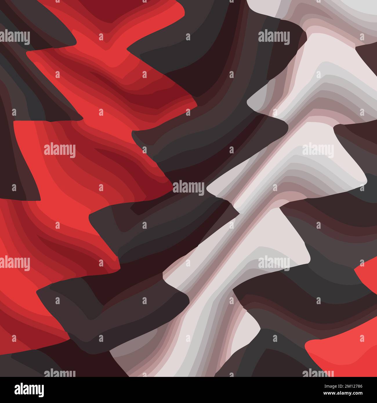 Black wavy 3d fabric background Cut Out Stock Images & Pictures - Alamy