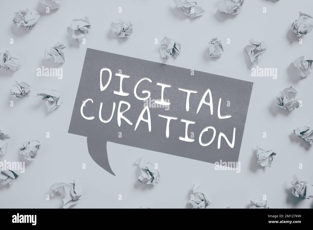 Sign displaying Digital Curation. Business approach maintenance ...