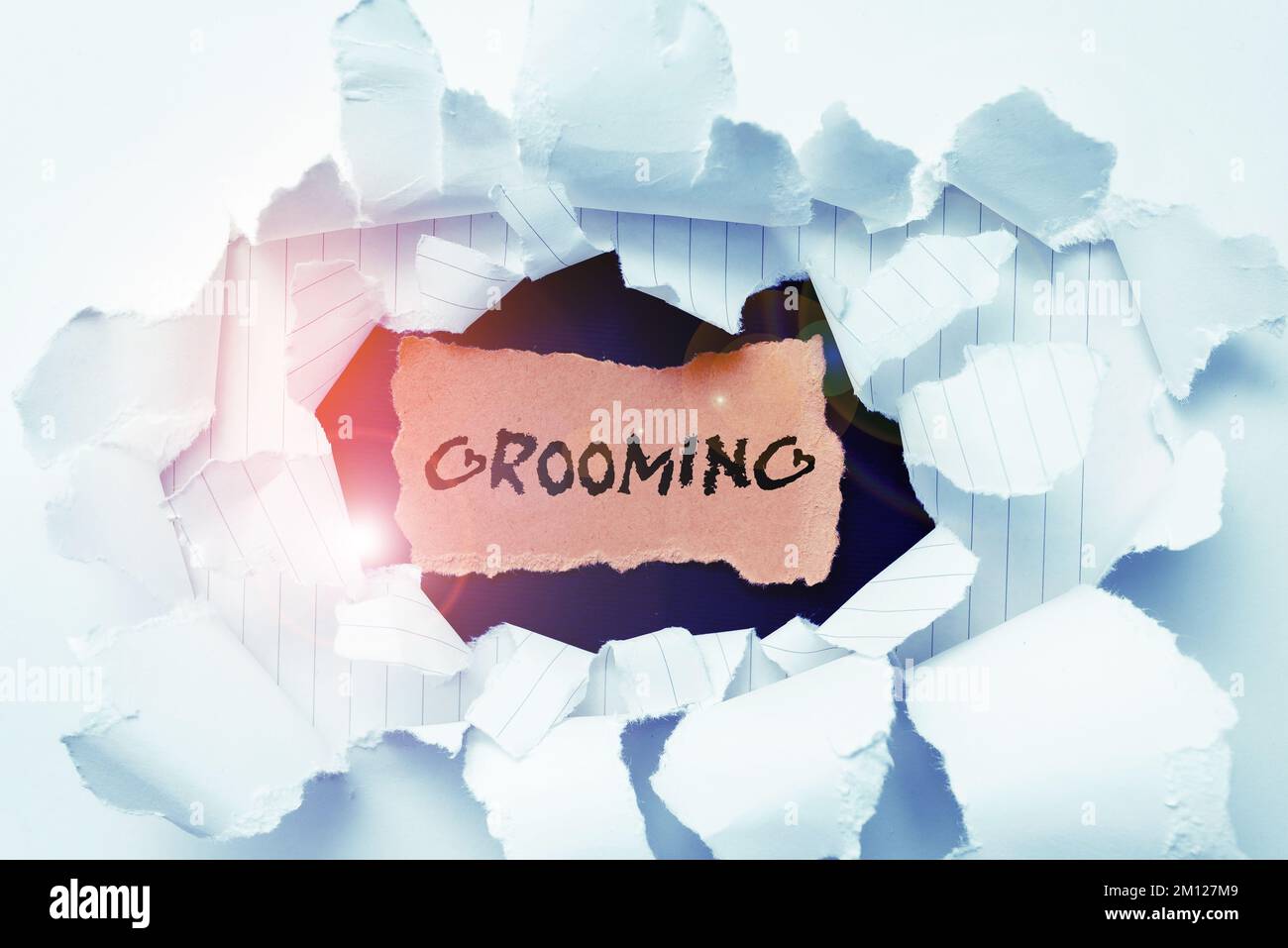 Hand writing sign Grooming. Word for hygienic care and enhancing the ...