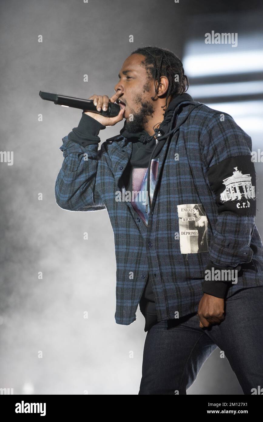 Austin City Limits - Kendrick Lamar in concert Stock Photo - Alamy