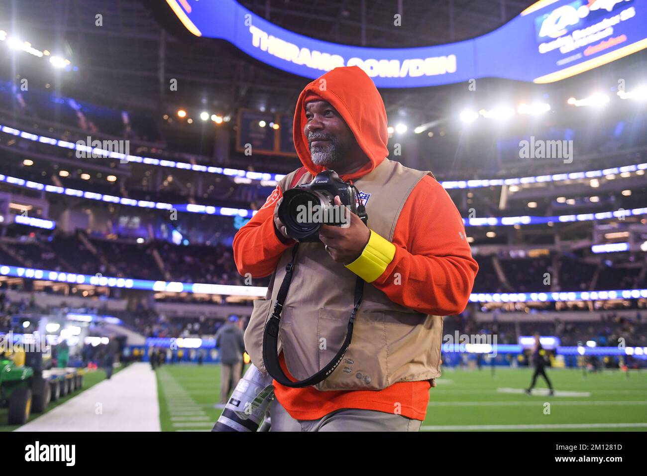 Full Image 360 photographer Jevone Moore works an NFL game between the ...