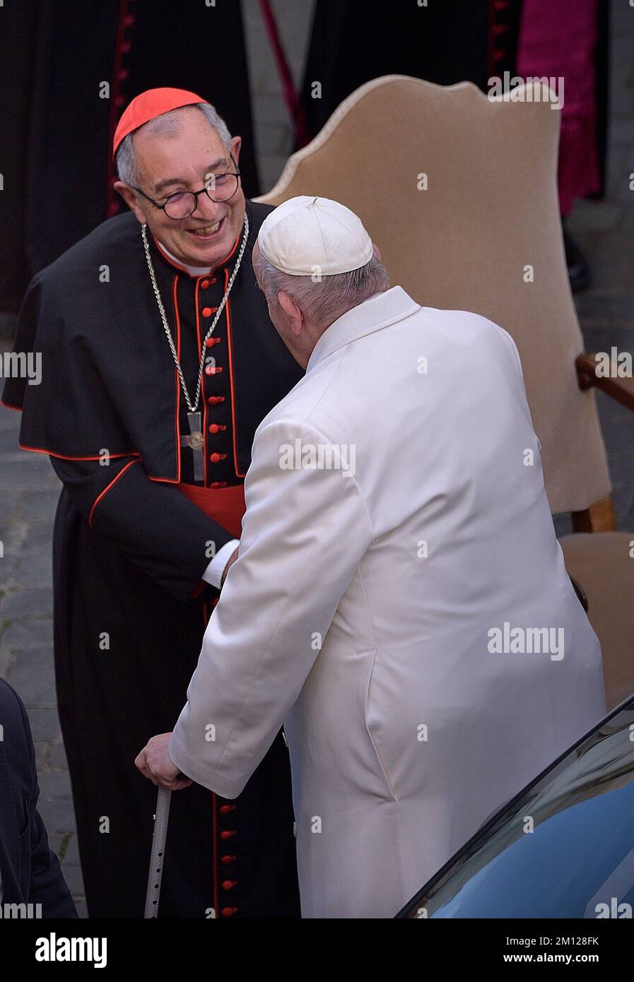 Cardinal Angelo De Donatis and Pope Francis prayer ceremony during the ...