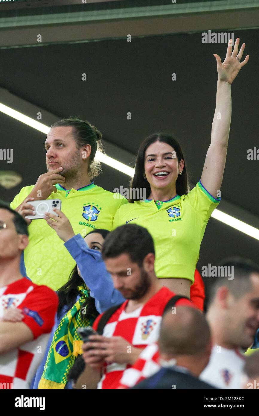 Doha, Qatar. 09th Dec, 2022. North American writer Mark Mason and his ...