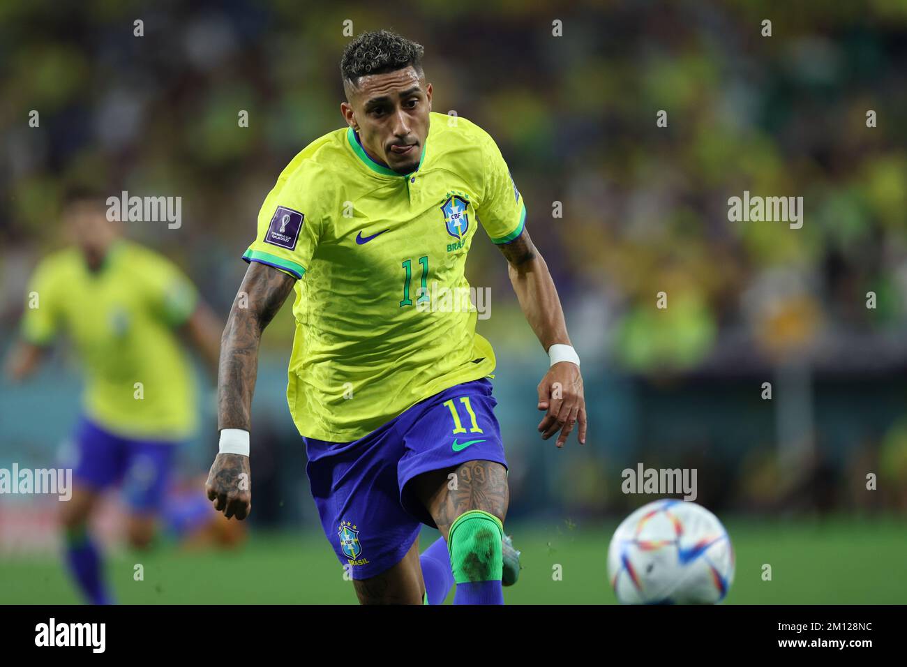 Doha, Qatar. 09th Dec, 2022. Raphinha Brazil player during a match ...