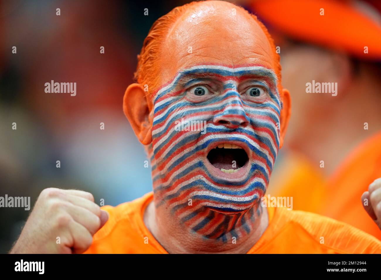 Netherlands fans ahead of the FIFA World Cup Quarter-Final match at the ...