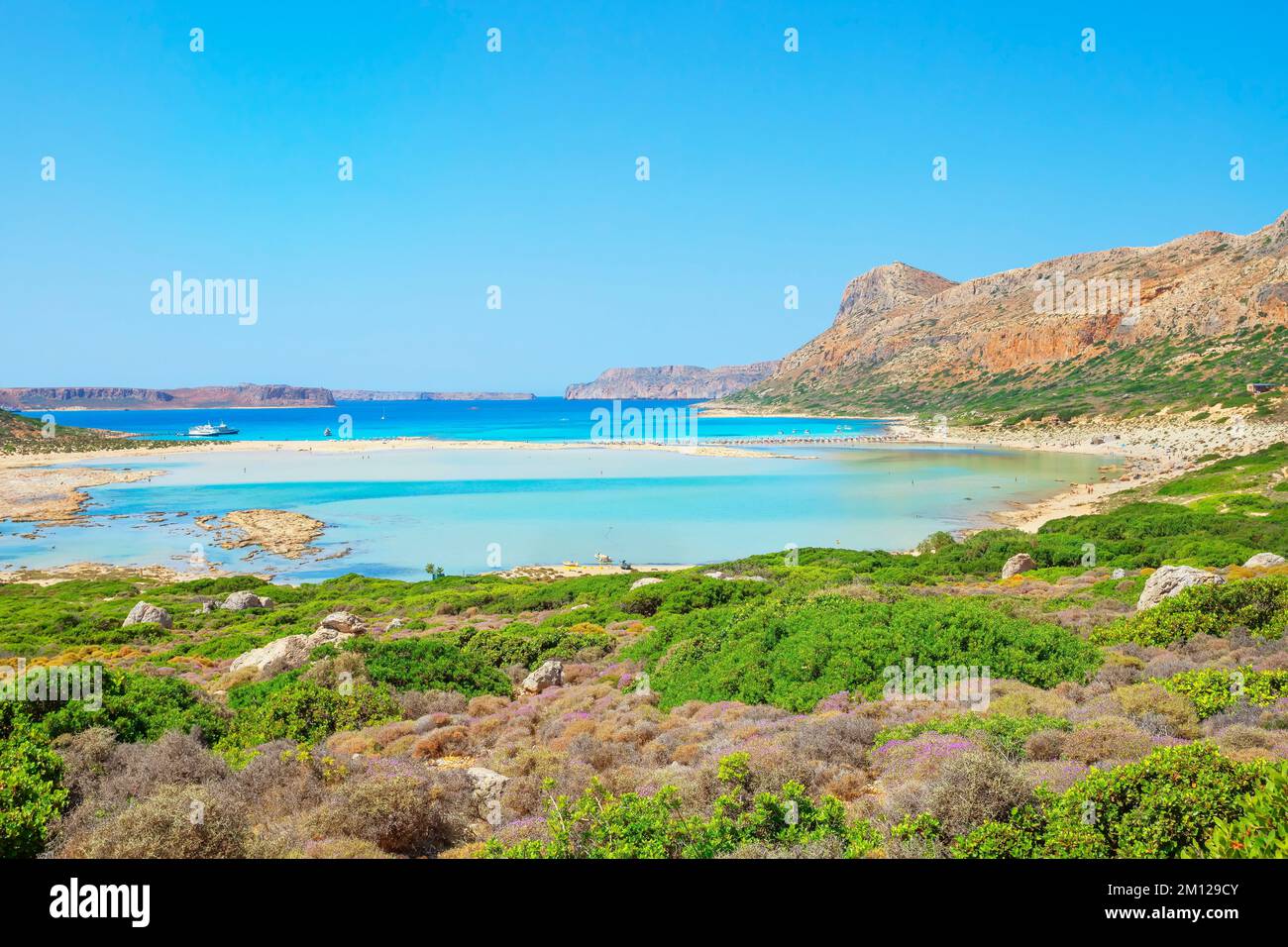 Balos bay, Gramvousa Peninsula, Chania, Crete, Greece Stock Photo - Alamy