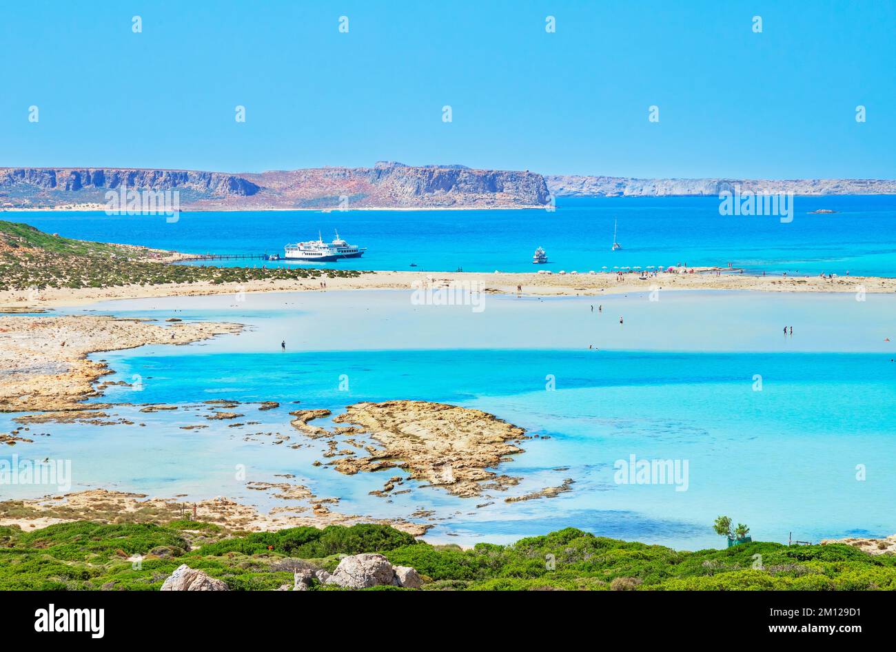 Balos bay, Gramvousa Peninsula, Chania, Crete, Greece Stock Photo - Alamy