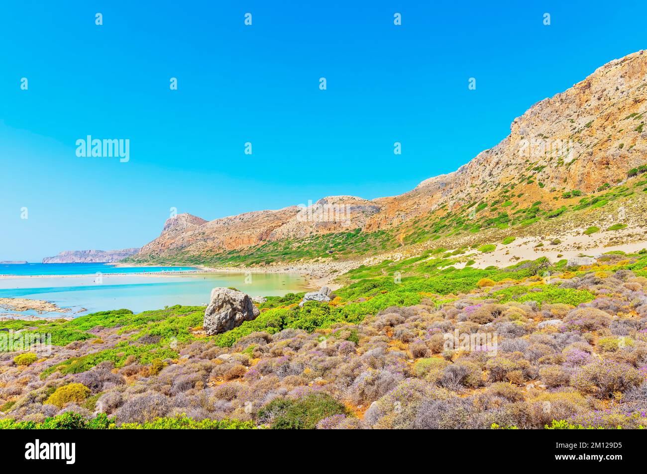 Balos bay, Gramvousa Peninsula, Chania, Crete, Greece Stock Photo - Alamy