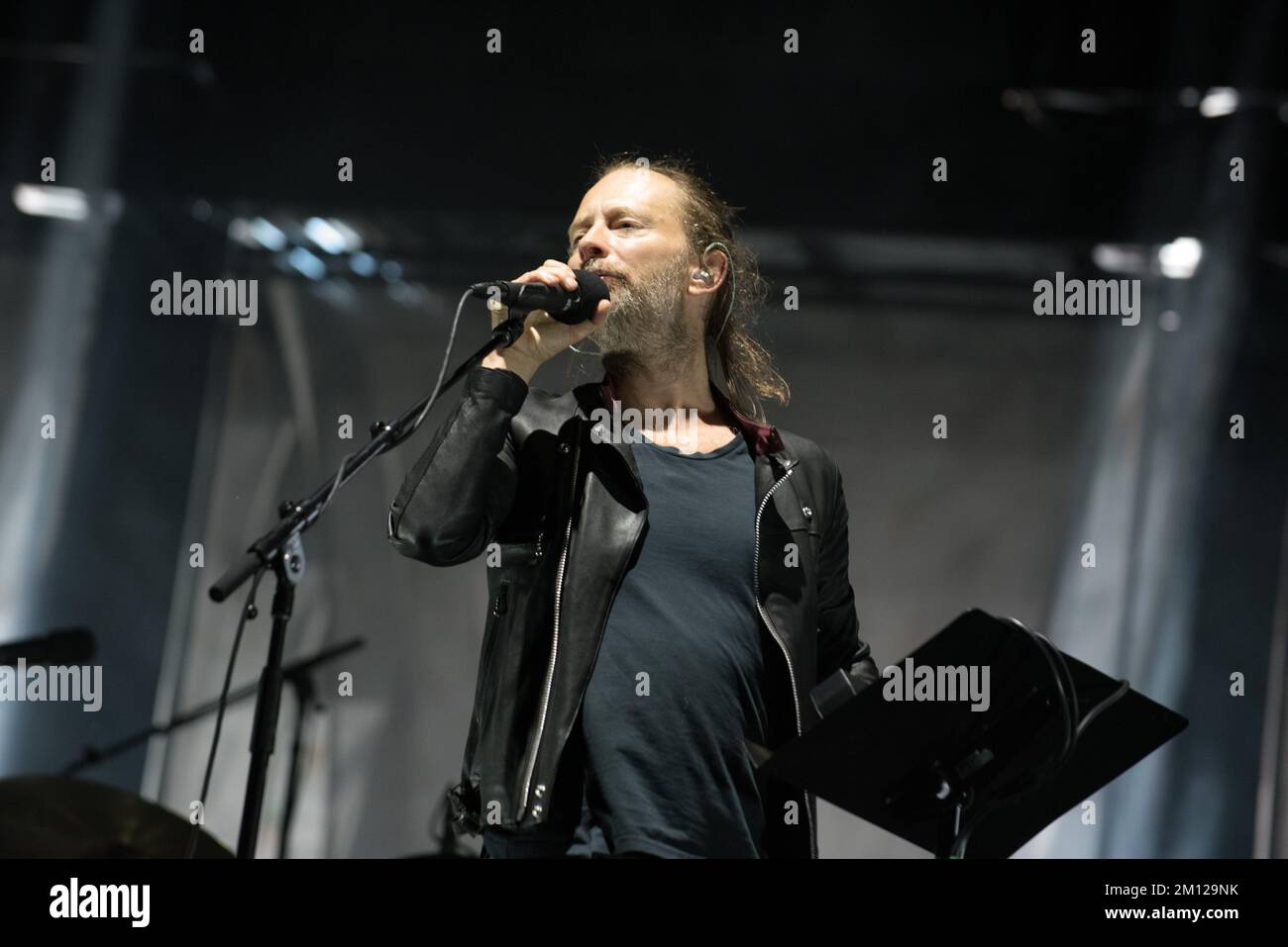 Austin City Limits - Radiohead - Thom Yorke in concert Stock Photo - Alamy