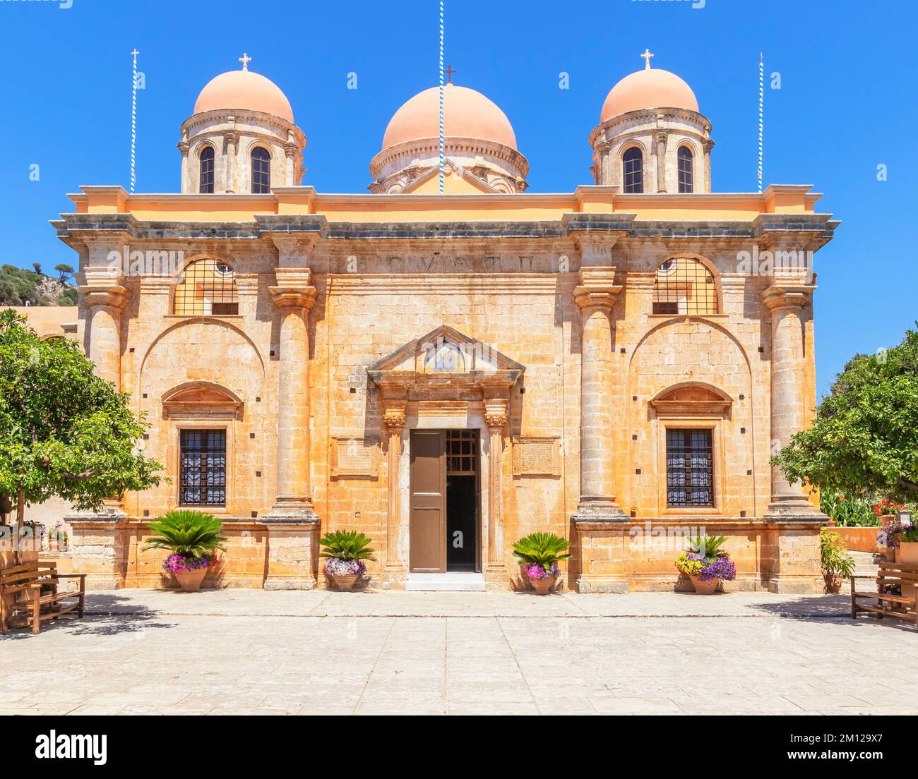 Agia Triada Monastery, Akrotiri Peninsula, Chania, Crete, Greek Islands ...